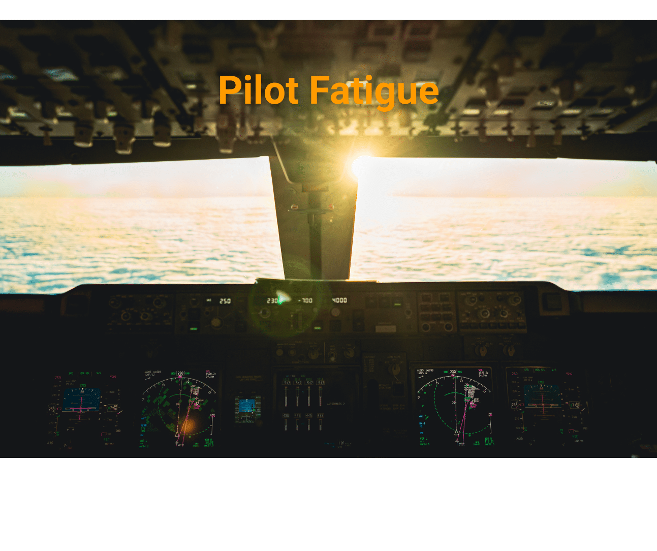 How to Manage Pilot Fatigue: A Safety Guide for Aviation Professionals ...